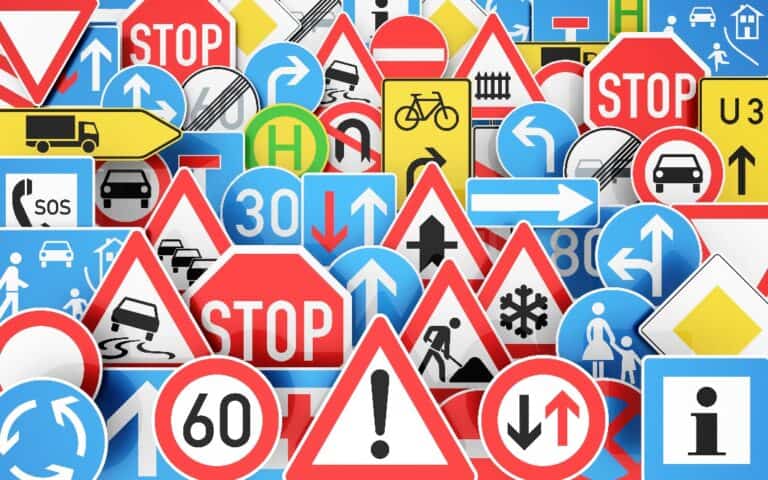 Traffic Sign Colors and what they mean